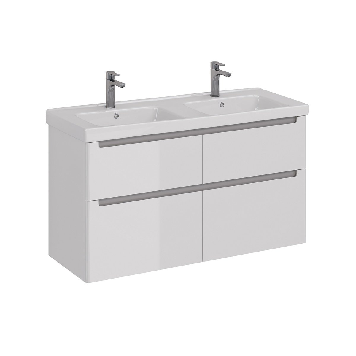 Lemark BUNO LM04B125T Тумба для раковины 1255*470 мм (белый глянцевый), купить в магазине ...