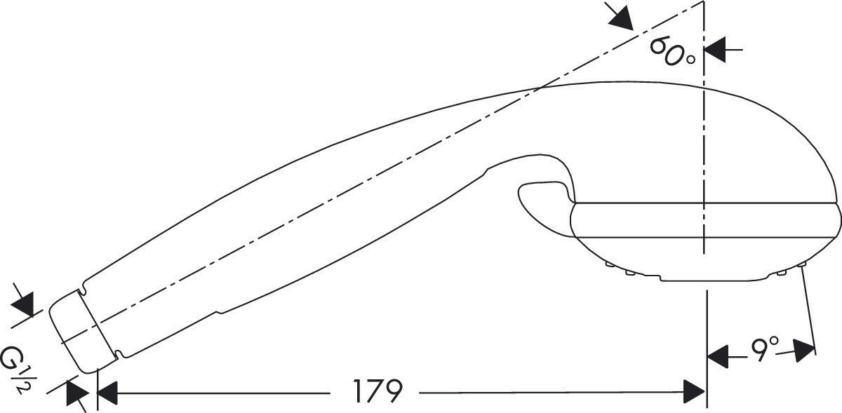 Hansgrohe Croma 3jet 28573000 Ручной душ (хром), в магазине сантехники ...