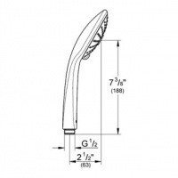 GROHE Euphoria 27239 000 Ручной душ Massage, 1/2" (хром), в магазине ...