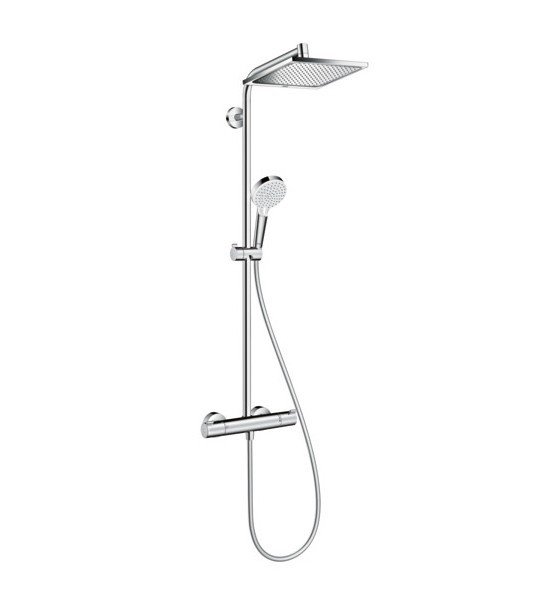 Душевая система с термостатом 27281000 Hansgrohe Crometta E Showerpipe ...
