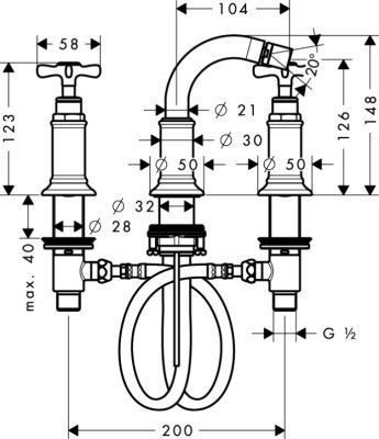 Hansgrohe Axor Montreux 16523000 Смеситель для биде (хром), в магазине ...