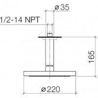 Dornbracht 28 569 970 Верхний душ (хром), в магазине сантехники ...