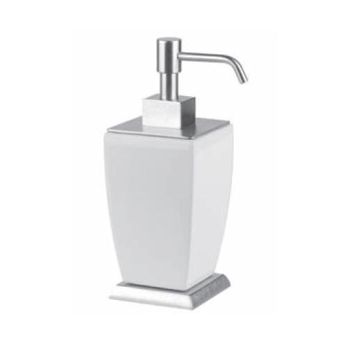 Дозатор жидкого мыла Gessi MIMI 33238 031 (белая керамика, хром), в ...