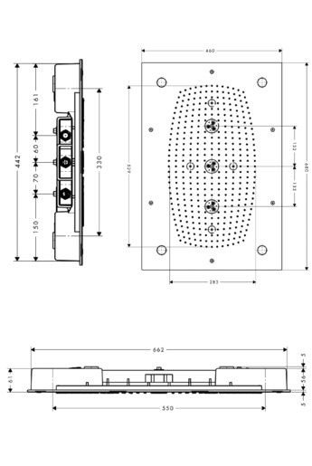 Верхний душ 28418000 Hansgrohe Raindance Rainmaker AIR с подсветкой, в ...