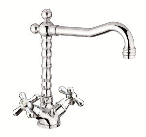 Tres Retro 12910361 Смеситель для раковины (хром), купить в магазине сантехники Сантехмаг.Ру