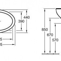 Villeroy&Boch Aveo 413260R1 Раковина (белый альпийский), в магазине ...