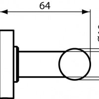Ideal Standard IOM A9116AA Крючок для одежды, в магазине сантехники ...