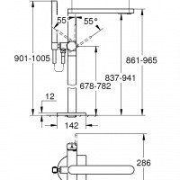 GROHE Plus 23846003 Напольный смеситель для ванны, в магазине ...