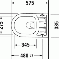 DURAVIT ME by Starck 2510092000 Подвесной унитаз, купить в магазине ...