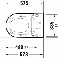 DURAVIT ME by Starck 2510092000 Подвесной унитаз, купить в магазине ...