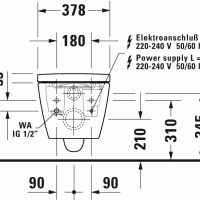 DURAVIT ME by Starck 2510092000 Подвесной унитаз, купить в магазине ...