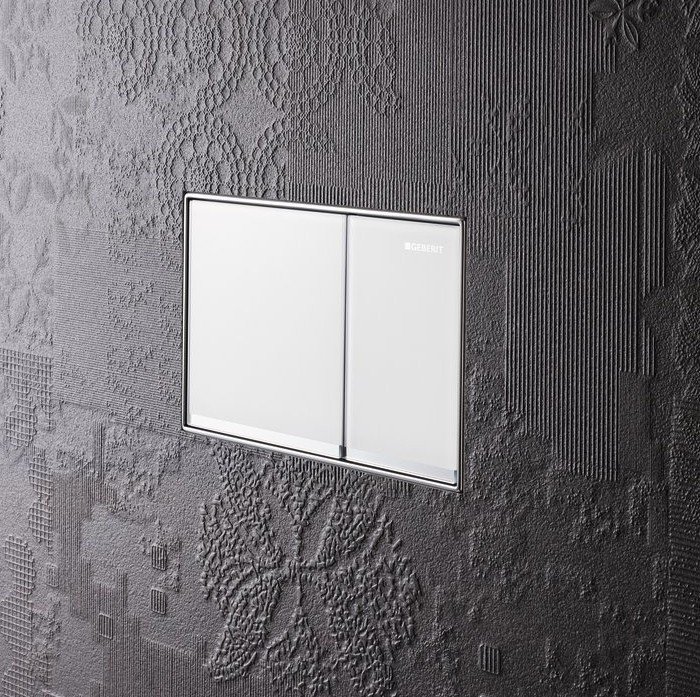 GEBERIT Omega 60 115.081.SI.1 Накладная панель для унитаза (Белый ...