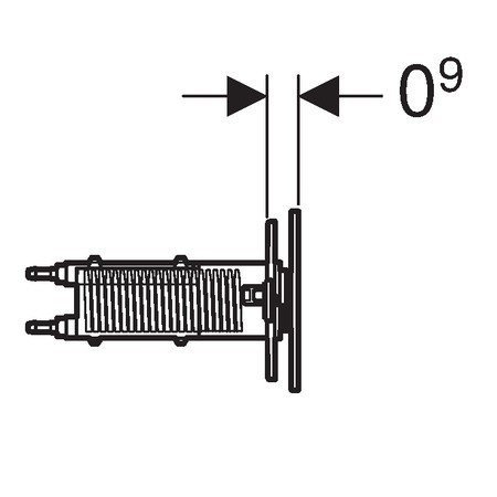 GEBERIT Omega 70 115.084.FW.1 Накладная панель для унитаза (Нержавеющая ...