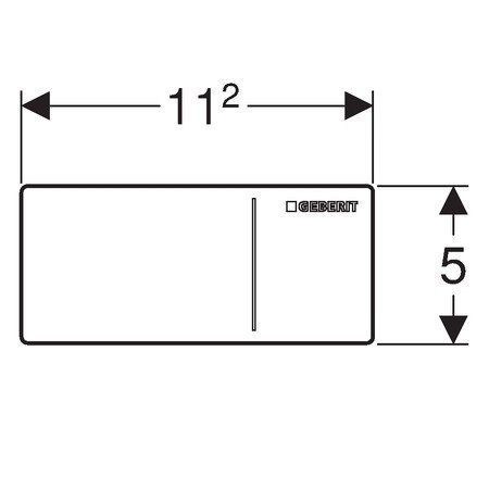 GEBERIT Omega 70 115.084.SI.1 Накладная панель для унитаза (Стекло ...
