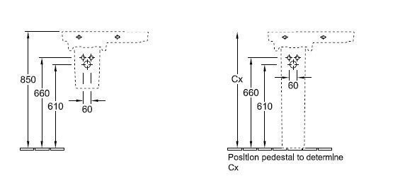 Villeroy&Boch Sentique 524300R1 Пьедестал (альпийский белый), в ...