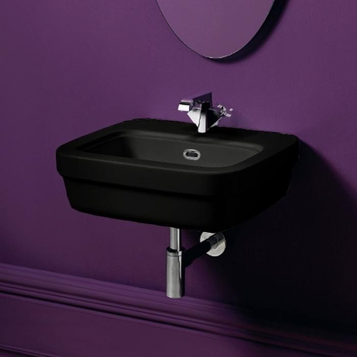 Simas Evolution EVO15nero*1 Раковина подвесная | накладная 53 см (черный), в магазине сантехники ...