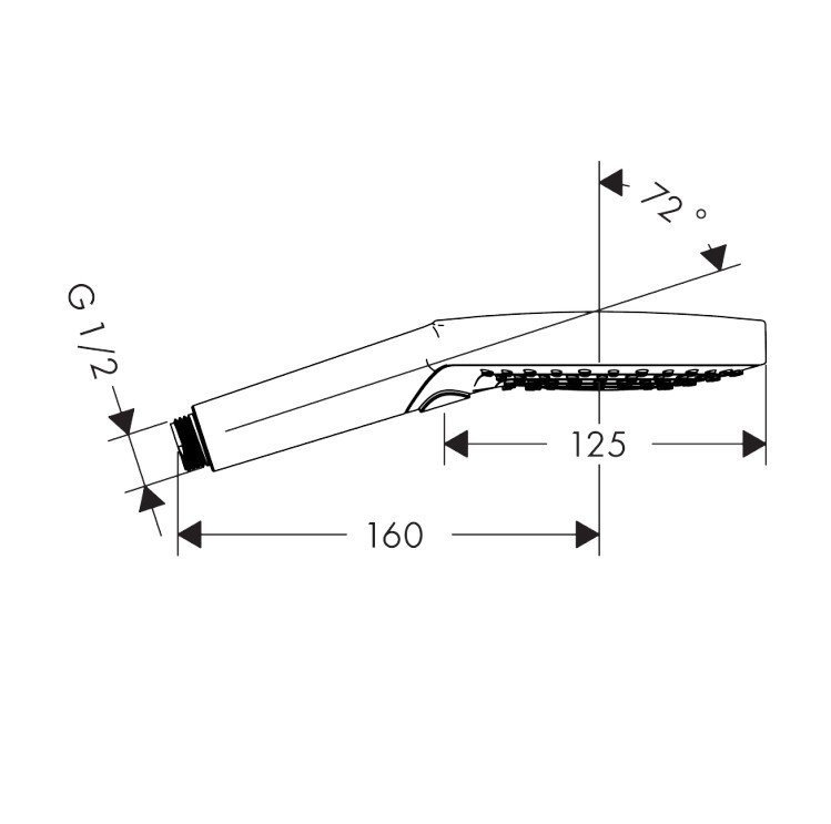 AXOR 26050000 Ручной душ (хром), в магазине сантехники Сантехмаг.Ру