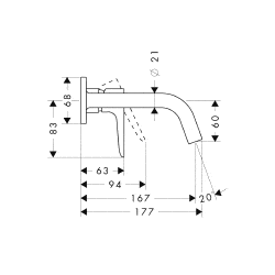 Hansgrohe Axor Citterio M 34112000 Смеситель для раковины (хром ...