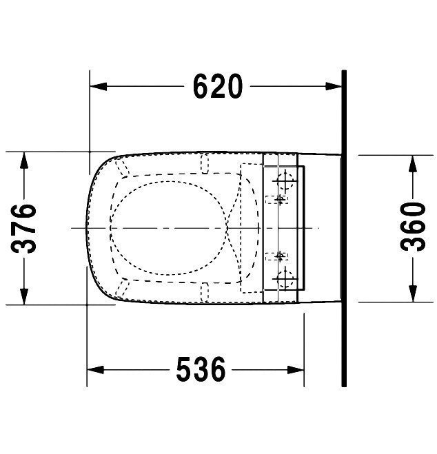Duravit DuraStyle SensoWash® 253759 00 00 Унитаз подвесной (белый ...