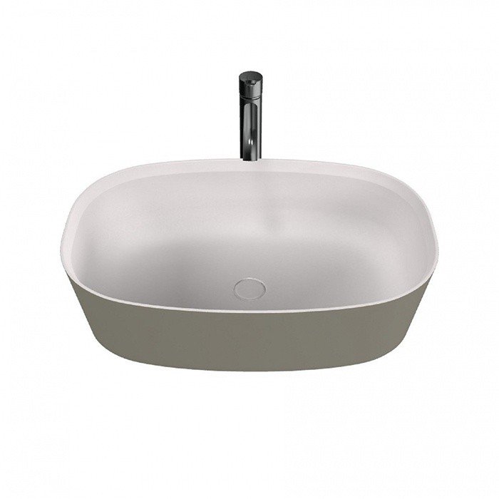Agape Neb ACER0701ZL*0 Раковина накладная 64 см (белый | серый), в ...