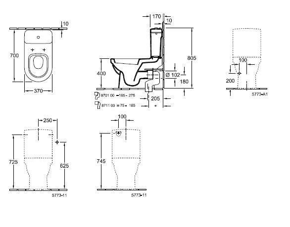 Villeroy&Boch Omnia Architectura 57731101 Бачок для унитаза (альпийский ...