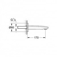 Излив для ванны 13276 002 GROHE Eurostyle Cosmopolitan, хром, купить в ...