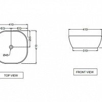 Jaquar Designer JDS-WHT-25911 Раковина накладная 41*41 см (белый ...