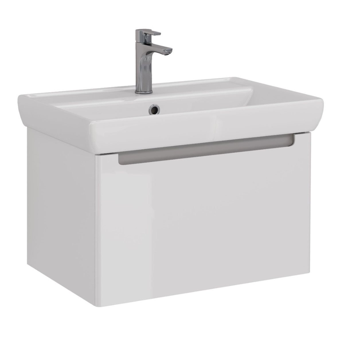 Lemark BUNO MINI LM05BM70T Тумба для раковины 704*473 мм (белый глянцевый), купить в магазине ...