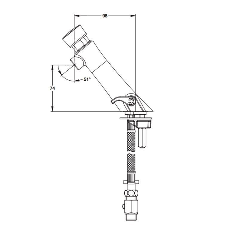 PRESTO Neo 68401 Порционный смеситель для раковины, со смешиванием ...