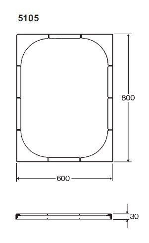 Ifo On-Line 51050 Зеркало (белый), в интернет-магазине сантехники ...