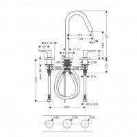Axor Citterio M 34133000 Смеситель для раковины (хром), в магазине ...