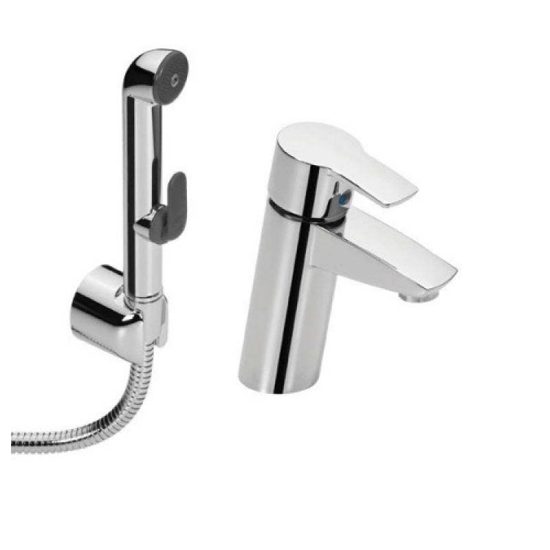 ORAS CUBISTA 2808 Смеситель для раковины с гигиеническим душем (хром ...