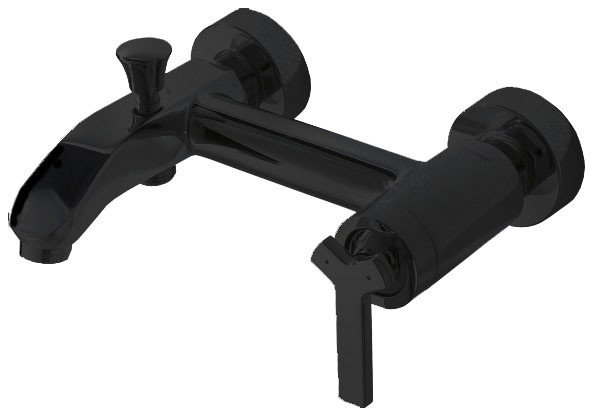 Bravat Waterfall BLACK F673107BM-01 Смеситель для ванны (Черный ...