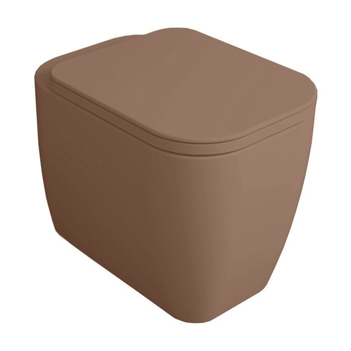 SIMAS Henges HE01 moka mat Унитаз напольный, безободковый (коричневый ...