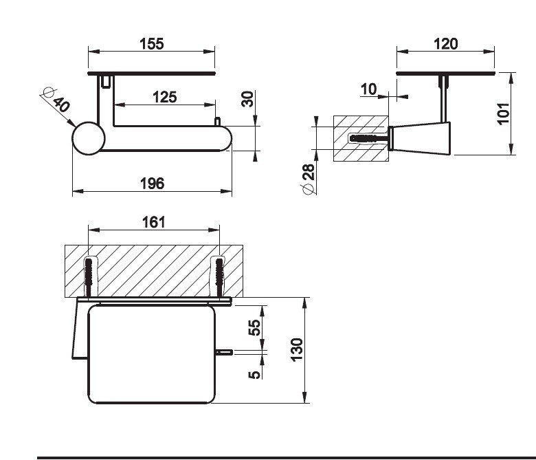 Gessi Cono 45449 031 Держатель туалетной бумаги (хром), в магазине ...