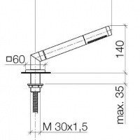 Dornbracht 27 702 980 Душевой гарнитур на борт ванны (хром), в магазине ...