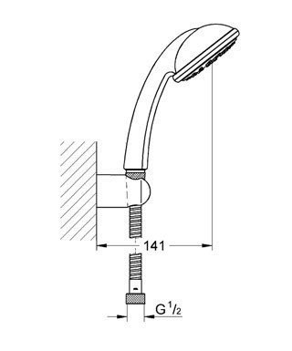 Grohe Tempesta Duo 28469000 Душевой гарнитур (хром), в магазине ...