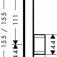 Hansgrohe ShowerSelect 15767000 Смеситель для душа, купить в магазине ...