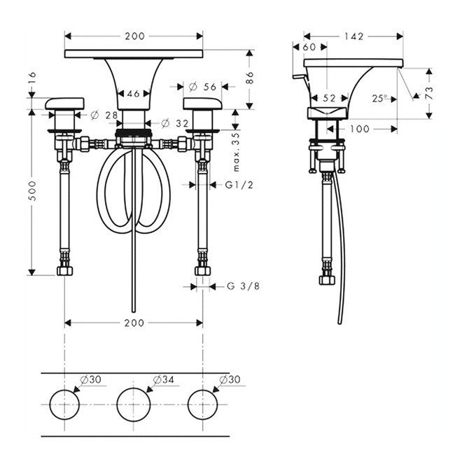 Axor Massaud 18013000 Смеситель для раковины (хром), в магазине ...