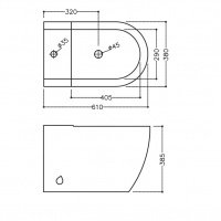 Jaquar Vignette VGS-WHT-81151 Биде напольное, в магазине сантехники ...