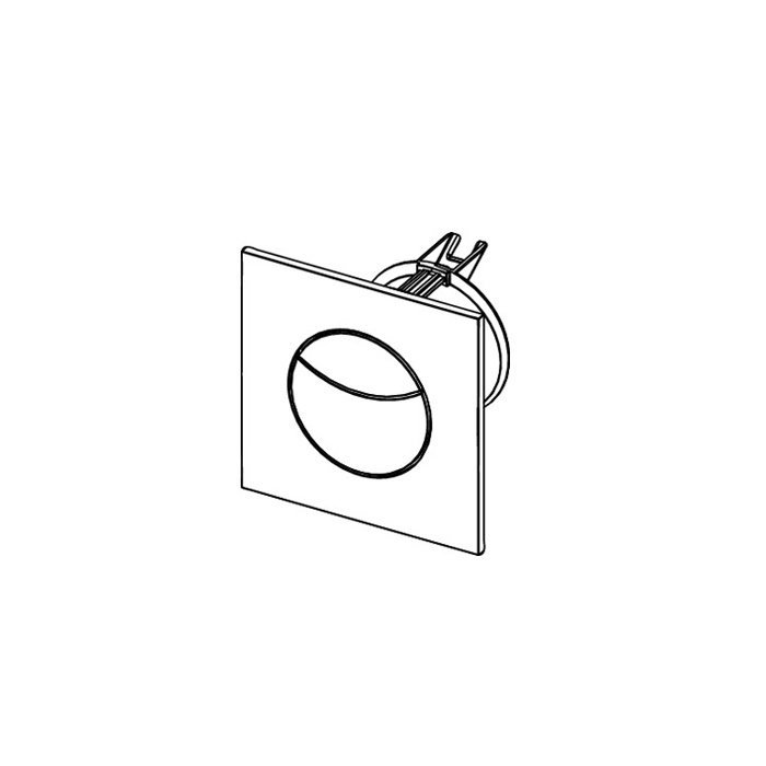 TECE TECEflushpoint 9240978 Пневматическая дистанционная панель смыва для унитаза (белый ...