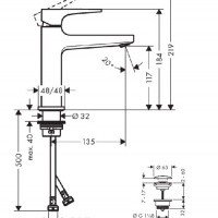 Hansgrohe Metropol 32507140 Смеситель для раковины, в магазине ...