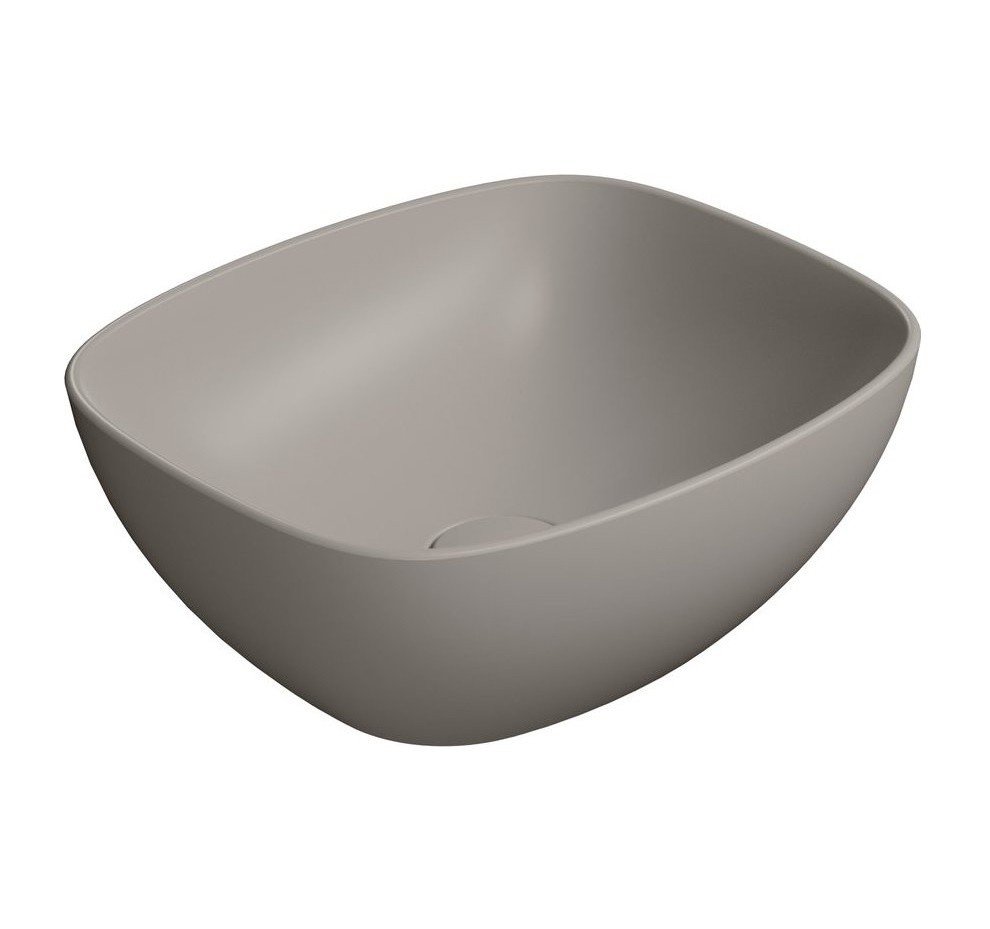 GSI NUBES 978505 Раковина накладная 40*35 см (Tortora Matte), в ...