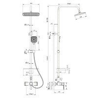 Lemark Evitta LM0560C Душевая система в комплекте со смесителем (Хром), купить в магазине ...