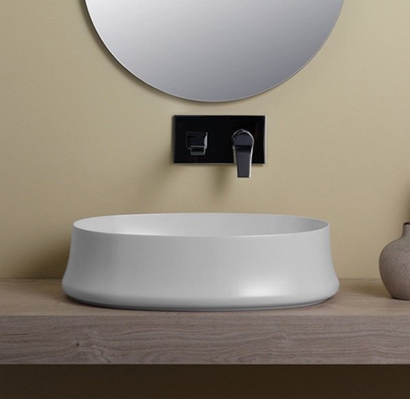 SIMAS Sharp SH04bi Раковина накладная (белая), купить в магазине сантехники Сантехмаг.Ру