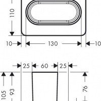 Hansgrohe Axor Universal 42834000 Стакан для зубных щеток (хром/белый ...