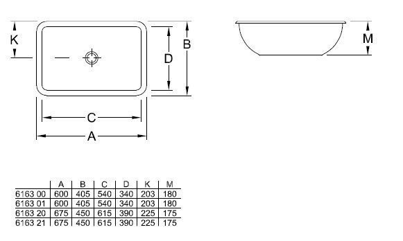 Villeroy&Boch Loop Friends 61630101 Раковина (альпийский белый), в ...
