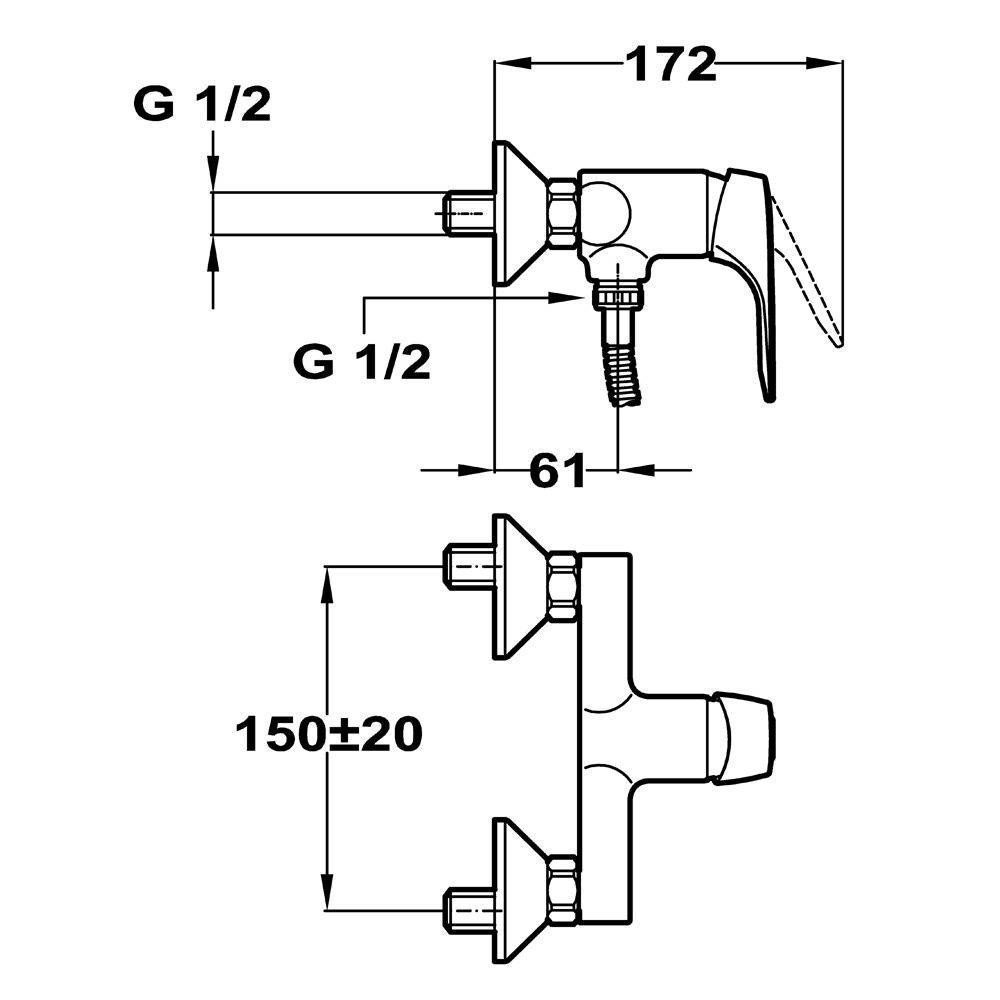 Teka Inca 5323212 Смеситель для душа, купить в магазине сантехники ...