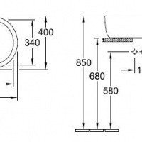 Villeroy&Boch Architectura 41266001 Раковина накладная (альпийский ...