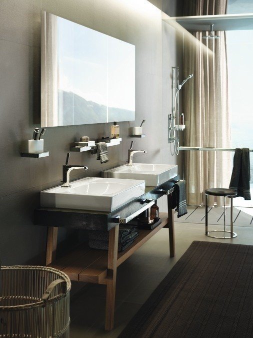 Hansgrohe Axor Universal 42803000 Мыльница-полочка (хром/белый), в ...